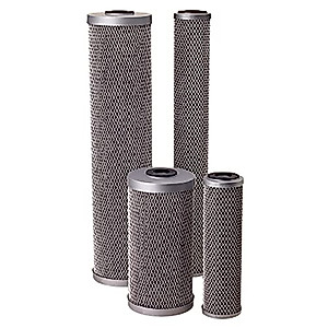 Pentair Pentek FloPlus-10BB Big Blue Carbon Water Filter, 10-Inch, Whole House Modified Molded Carbon Block Replacement Cartridge, 10" x 4.5", 0.5 Micron