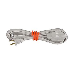 Nite Ize GT12-31-2R3 Original Gear, Reusable Rubber, 12 Inch, 2-Pack, Bright Orange, Made in The USA Twist Tie, 2 Count (Pack of 1)