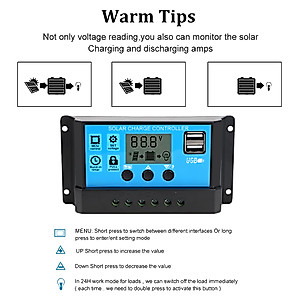 200 Watt Solar Panel Kit 12V, Dual 5V USB Outputs Solar Panel Controller Combo,with 100A Solar Charge Controller for Caravan Boat Home, Camping, Boat, Caravan, RV and Other Off Grid Applications