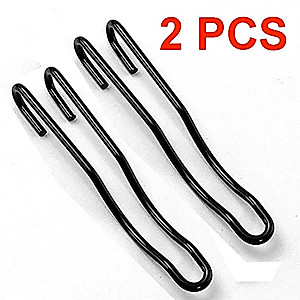 2PCS Black Deep Carry Wire Pocket Clip For Spyderco NEW US