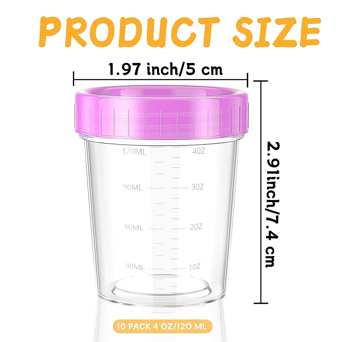 Generic 10 Pack 4oz Small Plastic Containers with Lids, Salad Dressing Container, Leakproof Condiment Containers, Reusable Stackable Plastic Dip Sauce Containers, Food Storage Safe Airtight