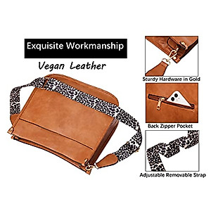 Wxnow Crossbody Bags for Women Vegan Leather Shoulder Bag and Handbags Designer Bucket Bag Hobo Purses, Best gifts for her,Beige