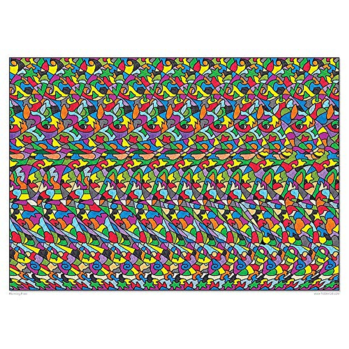 Set of Six 18"x13" Stereogram Posters (Set#2)