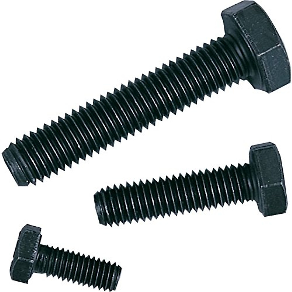 M12-1.75 x 25mm Hex Head Cap Screws, Steel Metric Class 10.9, Plain Finish (Quantity: 50 pcs) - Coarse Thread Metric, Fully Threaded, Length: 25mm Metric, Thread Size: M12 Metric