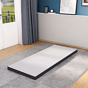 Folding Mattress, Twin Size Foldable Mattress Topper with Washable Cover, Portable Memory Foam Trifold Mattress for Camping, Guest, Yoga, Travel, Certipur-US Certified, 3 Inch, Narrow Twin