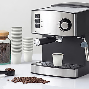 Dealusy 100 Count Paper Cups 6 oz, Leak-Free Food Safe 6oz Cups, Paper Coffee Cups, Hot Cups, Disposable Small Paper Cups