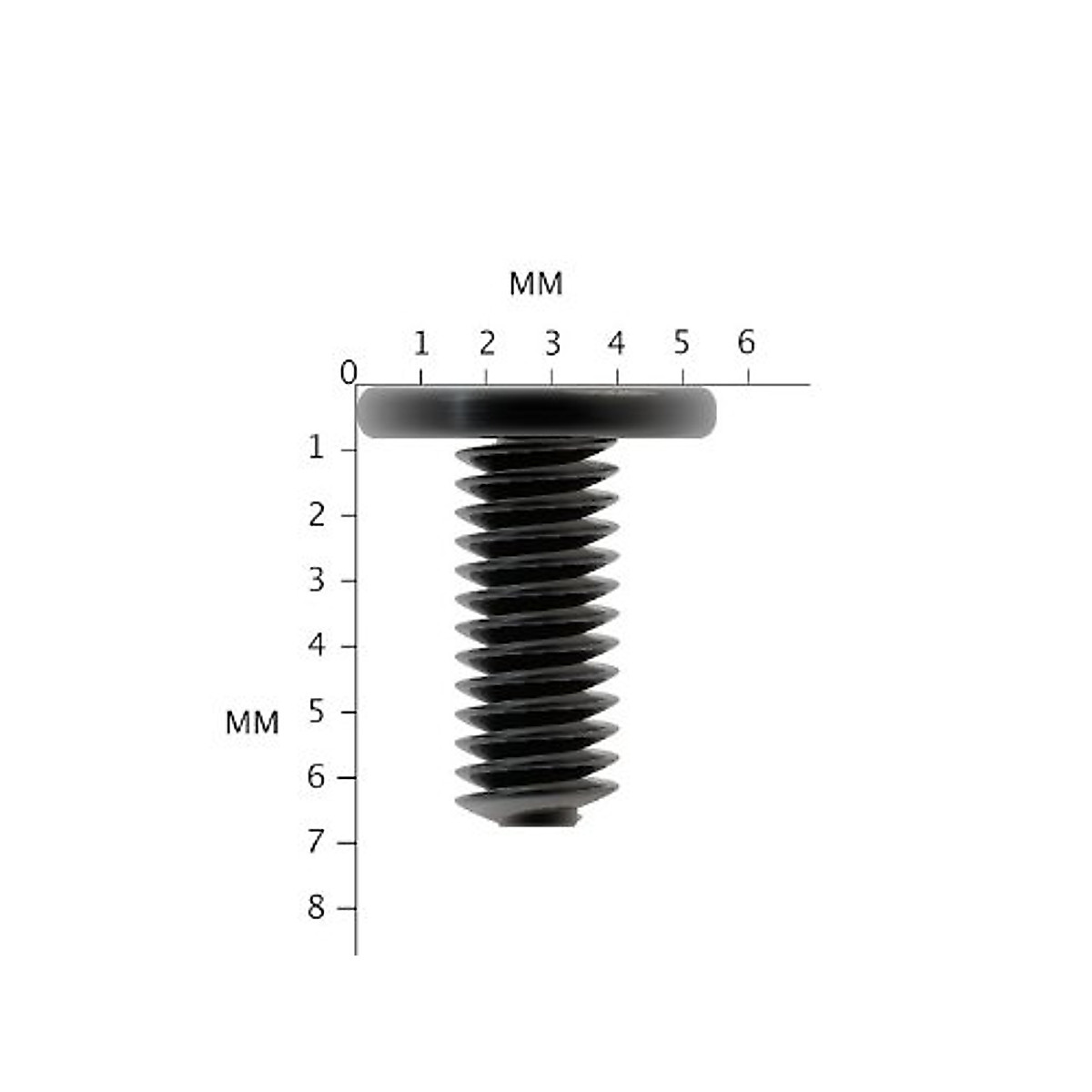 50x Replacement Black M2.5X6.0mm Philips Drive Laptop Screws Screw M2.5X6L PM2.5X6.0 Screw
