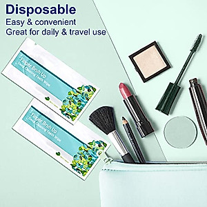 EZGO 100pcs Deep Cleaning Teeth Wipes Finger Brush Teeth Wipes Oral Brush Ups Latex Free Mint Flavor