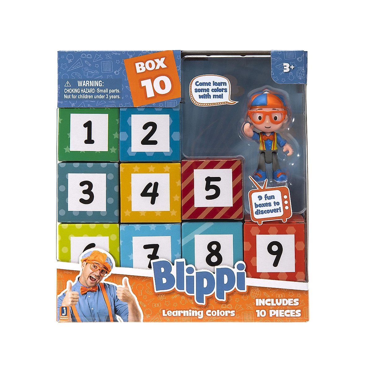 Blippi Surprise Boxes, Learning Colors