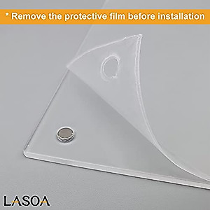 LASOA Clear Acrylic Shoe Box, Foldable Stackable Plastic Shoe Box Magnetic Side Open Fully Transparent Sneaker Display Box Containers, Shoe Organizer for Booties, Sneakers, Collectibles, 2 Pack