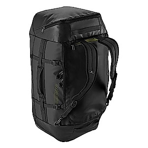 Eagle Creek Cargo Hauler 40L Duffel Bag for Travel with Made with Water-Repellent, Abrasion-Resistant TPU Fabric with Backpack Straps and U-Lid with Storm Flaps, Jet Black