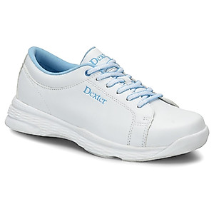 Dexter Womens Raquel V Bowling Shoes- 7 1/2, White/Blue, 7.5