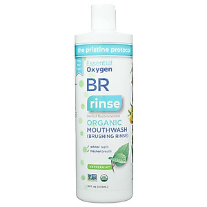 Essential Oxygen Plus Peppermint Brushing Rinse, 16 Ounce - 2 per case.