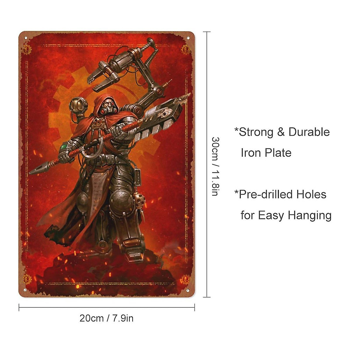 Adeptus Mechanicus 1 physical culture Poster Signs 8 x 12 Inch Decor Funny Chic Art Wall Decort Home Yard Signs Bar Hotel Cafe Pub Indoor Outdoor restauran