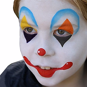 Go Ho Professional Cream White Face Paint Washable(2.37oz),Water Based White Body Paint Makeup,White Makeup for Halloween Cosplay SFX Goth Vampire Zombie Clown Makeup