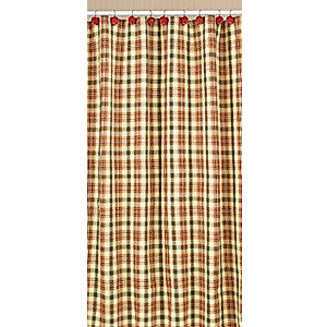 Park Designs Lemon Pepper Shower Curtain, 72 by 72"