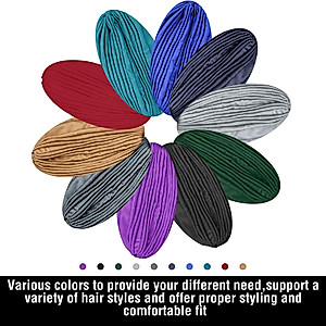 10 Pcs Stretchy Turban Cap Chemo Head Wraps Cancer Headwear Bennie Twisted India's Hat for Women Girl