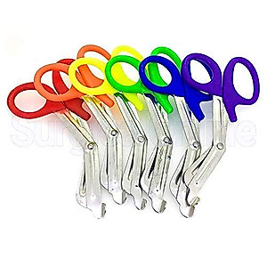 20 pcs EMT Trauma Shear Heavy Duty Assorted Rainbow, Ideal for EMS, Nurse, Medic, Police and Firefighter, Strong Enough to Cut A Penny in Half