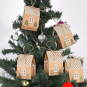 BESARME 40 Pieces Mini Party Favor Boxes Gift Bags, Small Gift Boxes Xmas Treats Party Favors (Europe Style)