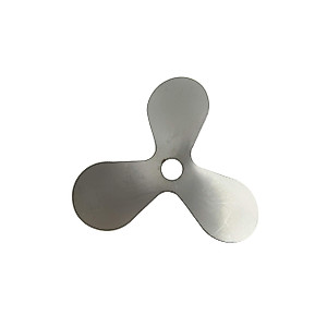 YUCHENGTECH Thread Three Blade Stirring Bar Stirring Rod Anchor Paddle Electric Blender Stainless Steel Stirrer for Lab Industrial Mixing 9.75x2.01x0.31in