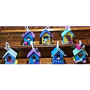 Oojami Design Your Own Wooden Birdhouses 12 Bird House Bulk (Modern)
