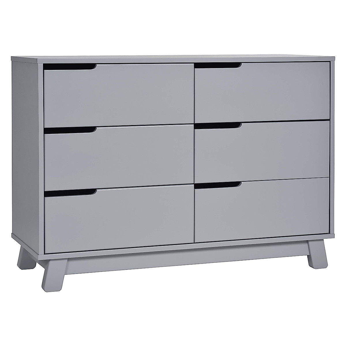 Babyletto Hudson 6-Drawer Assembled Double Dresser in Grey, Greenguard Gold Certified