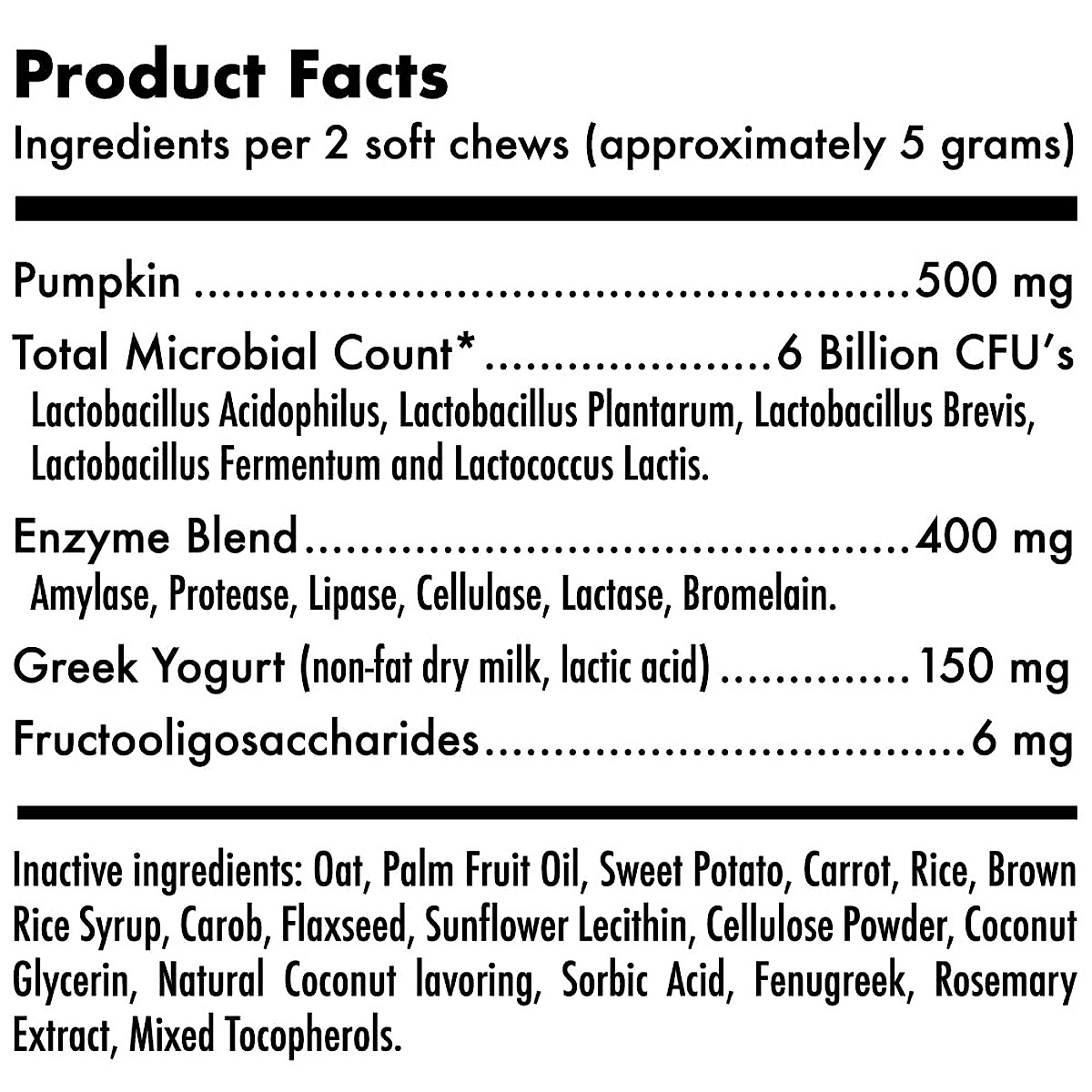 Probiotics for Dogs Natural Digestive Enzymes Prebiotics for Allergy Itch Relief Gut Flora Coprophagia Bowel Support Treatment Anti Diarrhea for Dogs Pet Health Immune System Support 120 Soft Chews