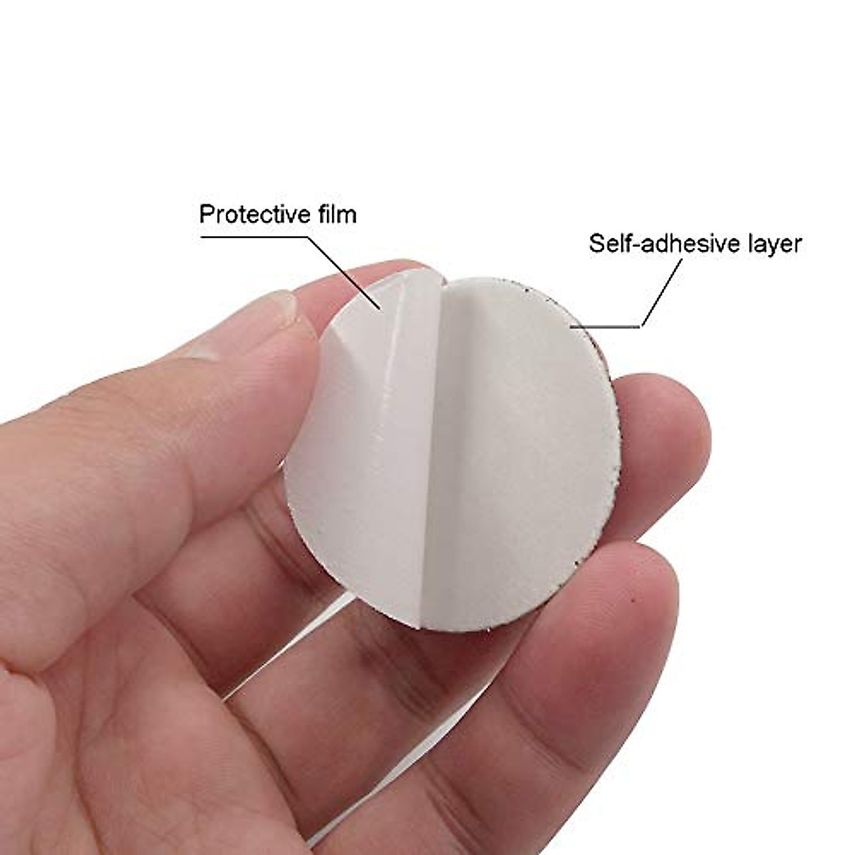 60pcs Self-Adhesive Sandpaper Disk Replacement Pad for Polishing Craft or Electric Foot File Callus Remover Use, Regular Coarse 180 Grit
