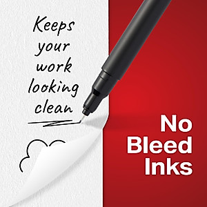 SHARPIE Felt Tip Pens, Fine Point (0.4mm), Black, 12 Count