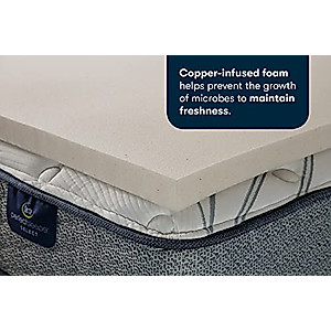 Serta CopperGel 2-in Memory Foam Mattress Topper, Queen