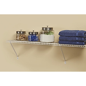 ClosetMaid 51041 Prepack Wire Shelf Kit, 4-Feet , White
