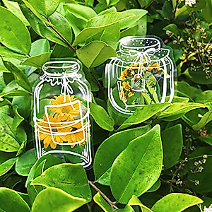 Dried Flower Bookmark - Transparent Dried Flower Bookmarks Craft, Teacher Appreciation Bookmark - Personalized Cute DIY Bookmark for Kids (30-4P)