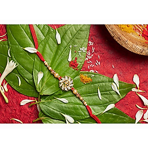 Rakhi for Brother - Lord Ganesha Design, Beautiful Rakhi Bracelet for Brother, Perfect for Brother, Father, Bhabhi, Bhaiya, Celebrate with Love | 1 Rakhi