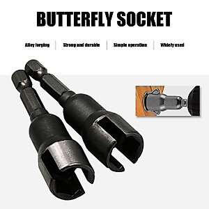 Gunhunt 2-Inch Hexagonal Handle Wrench, Black, Alloy Steel, Carbon Steel