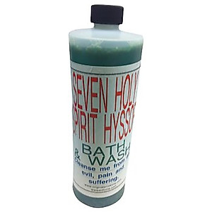 Original Botanica Seven Holy Hyssop Big Al Bath and Floor Wash Spiritual Cleansing Negative Energy Protection Herb Purification, for Evil Protection, 16oz