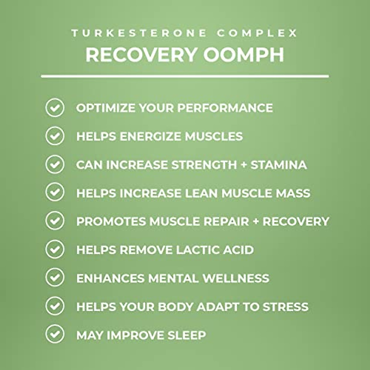 Oomph Body Turkesterone Supplement for Men | Muscle Recovery Supplements | Ajuga Turkestanica Extract | Supplements for Muscle Gains and Exercise Recovery