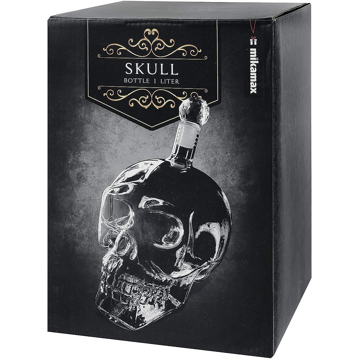 mikamax Skull Decanter Claret Jug Transparent, 03846