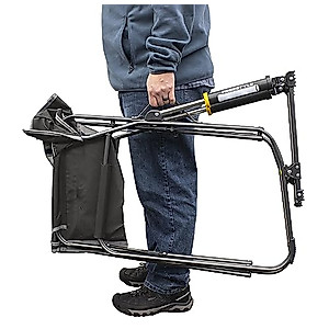 TAKTOP Outdoor Freestyle Rocker XL Folding Rocking Camping Chair with Carry Bag and Cup Holder for Patio, Garden, Lawn, Supports up to 300 lbs, Gray