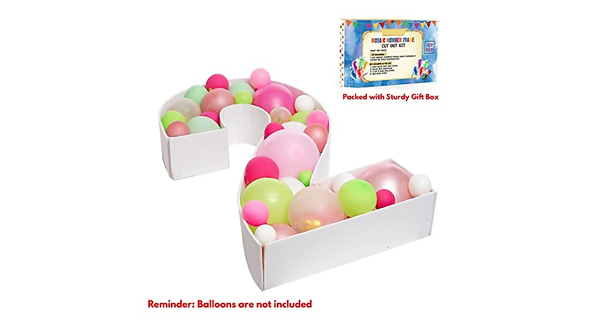 Light Up Number 2 Balloon Frame for Celebrations