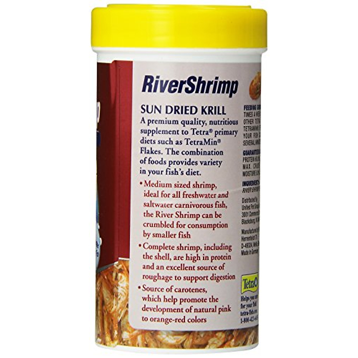 Tetra RiverShrimp 0.92 Ounce, Natural Shrimp Treat For aquarium Fish, Red, Model Number: 77017