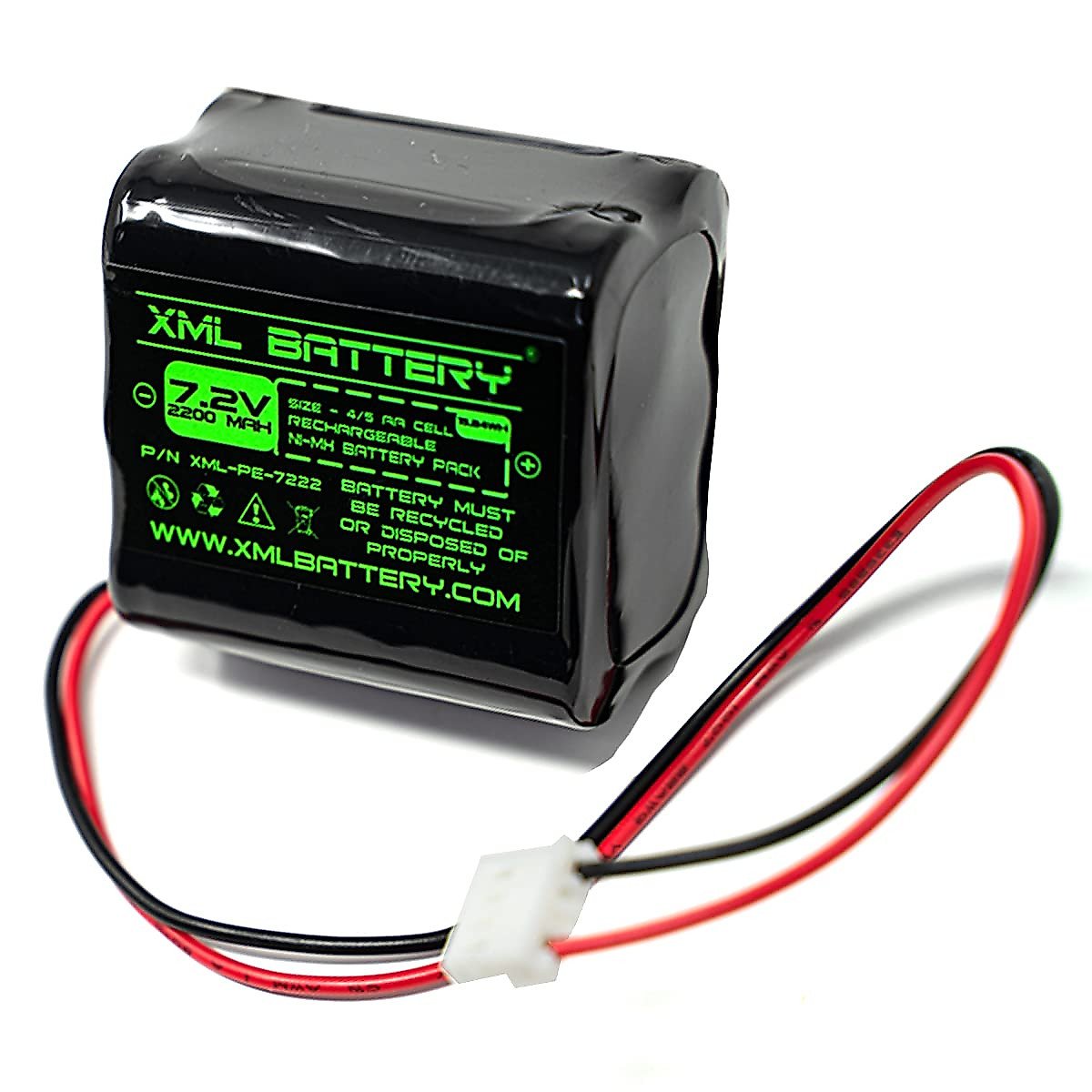 XML Battery (1 Pack) XB1918 Shark VX3 V1917 V1950 Euro-Pro Vacuum Sweeper 7.2v 3000mAh Ni-MH NIMH