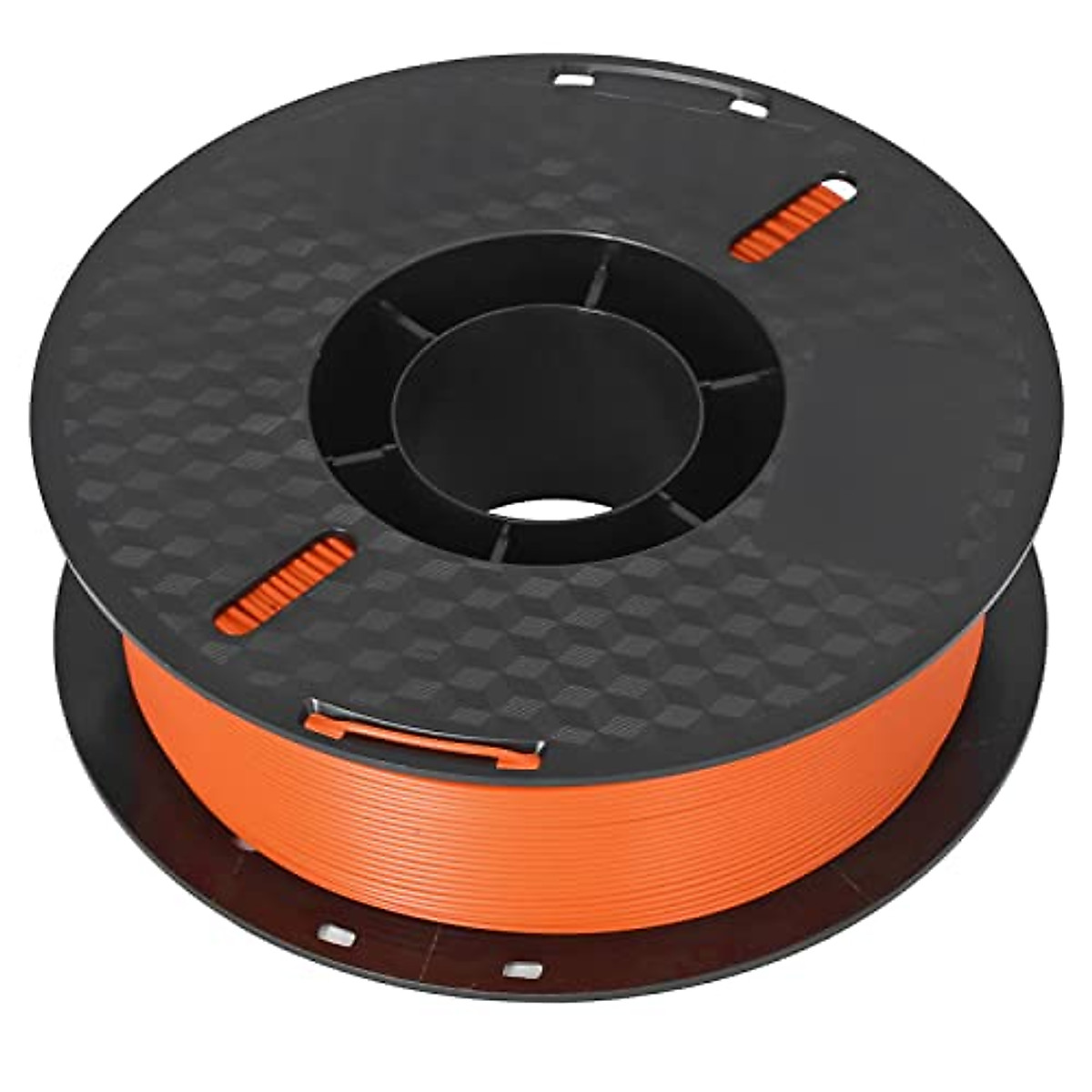 3D Printer Consumable, 1kg PLA Filament Smokeless Anti Clogging for Printing(Orange)