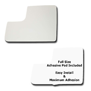 Mirror Glass + Full Size Adhesive Pad for 2011-2013 Ford Transit Connect Driver Side Replacement (2012 11 12 13)