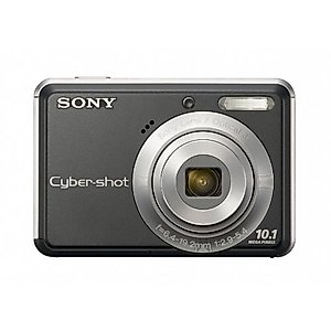 Sony Cyber-shot® DSC-S930 10-MP Digital Camera with 3x Optical Zoom, 2.4" LCD, Image Stabilization, Face Detection (Black)