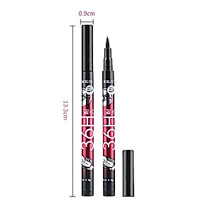 2pcs 36H Black Eyeliner Pencil Long Lasting Waterproof Liquid Eyeliner Pen Natural Eye Liner Makeup