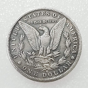 Kocreat Copy 1892-S-Morgan Dollar Plating Silver Coin-Replica U.S Old Original Pre Morgan Souvenir Coin Hobo Coin Lucky Coin Collection