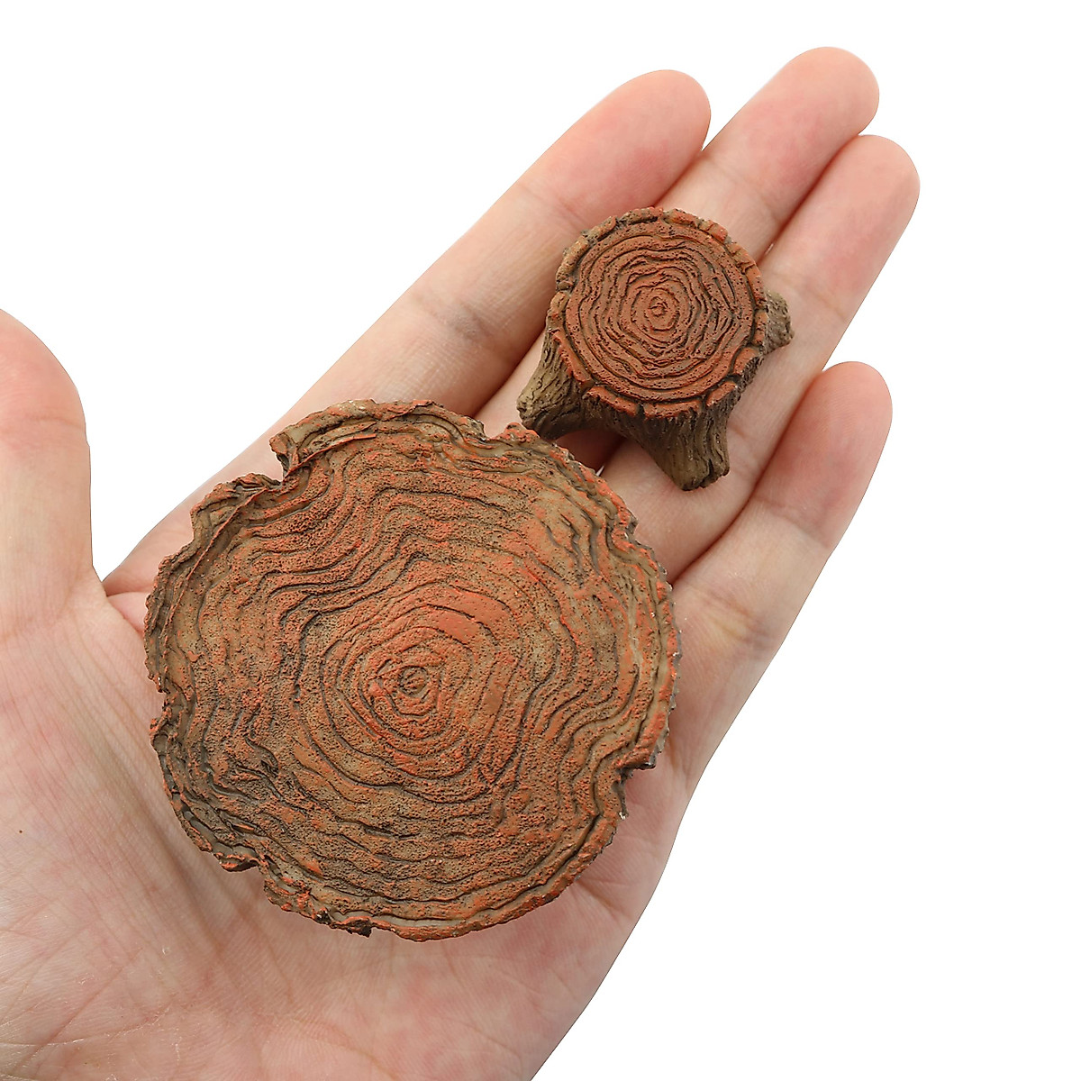 XGNG Miniature Table and Chairs Set, Garden Furniture Ornaments, Dollhouse Resin Bench, Dollhouse Resin Fairy Tree Stump Stool Bench for Micro Landscape Decor