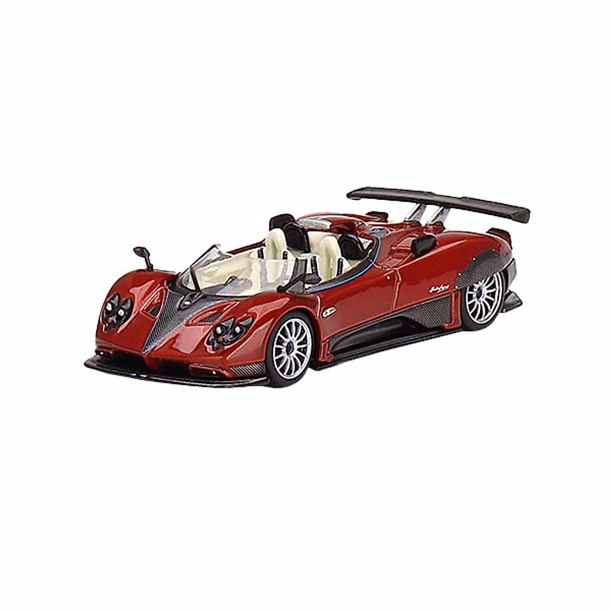 Pagani Zonda HP Barchetta Rosso Dubai Red Metallic Limited Edition to 2040 Pieces Worldwide 1/64 Diecast Model Car by True Scale Miniatures MGT00432