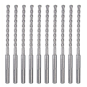 SDS Plus Hammer Drill Bit 10Pcs 5/32 in. x 8 in. Masonry Concrete Rock Drill Bit