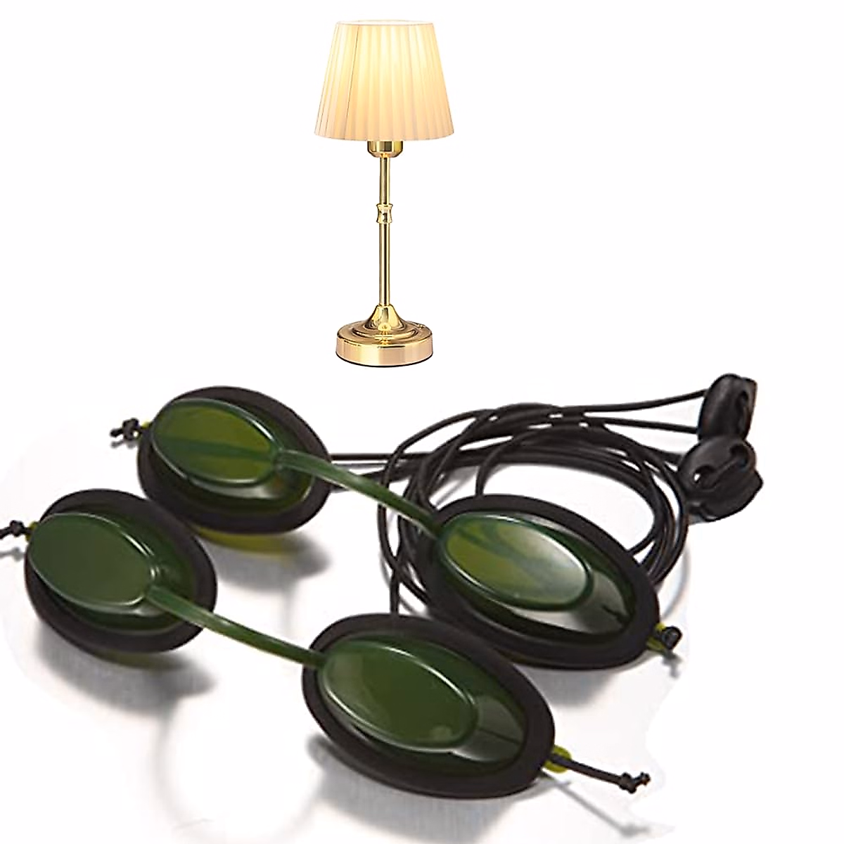 Leroxo Portable Metal LED Lamp, Cordless Metal Lamp, Touch Control Charging Lamp3-Levels Brightness Rechargeable Bedside Lamp,Laser,LED lamp